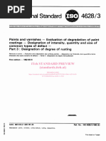 Iso 4628-3 - Assessment of Degree of Rusting | PDF | Rust | Coating