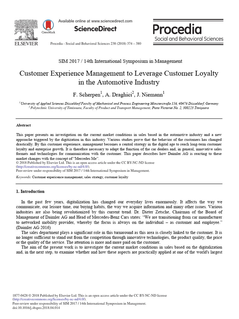 Customer_Experience_Management_to_Leverage_Custome | PDF | Mercedes ...