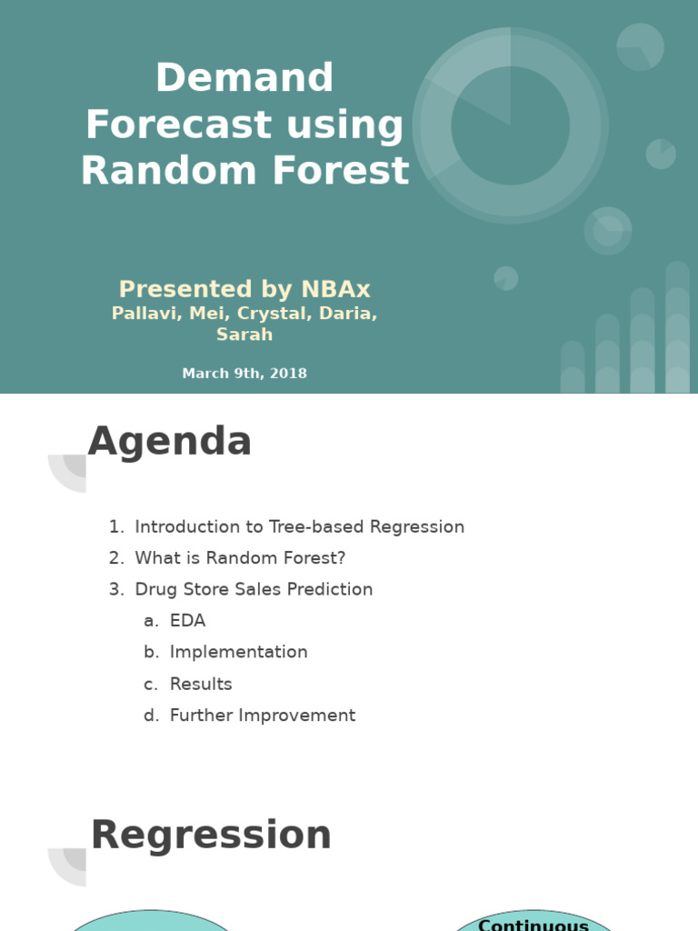 Random Forest Demand Forecast Nugget Pdf Regression Analysis