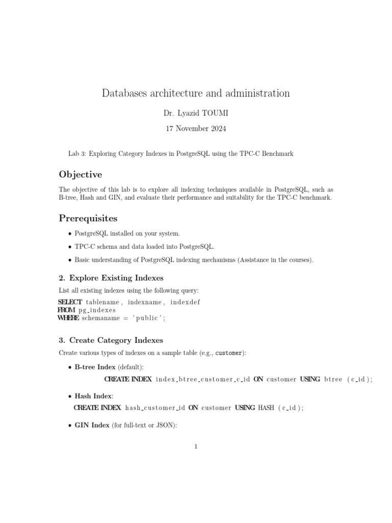 Lab 3 | PDF | Postgre Sql | Database Index