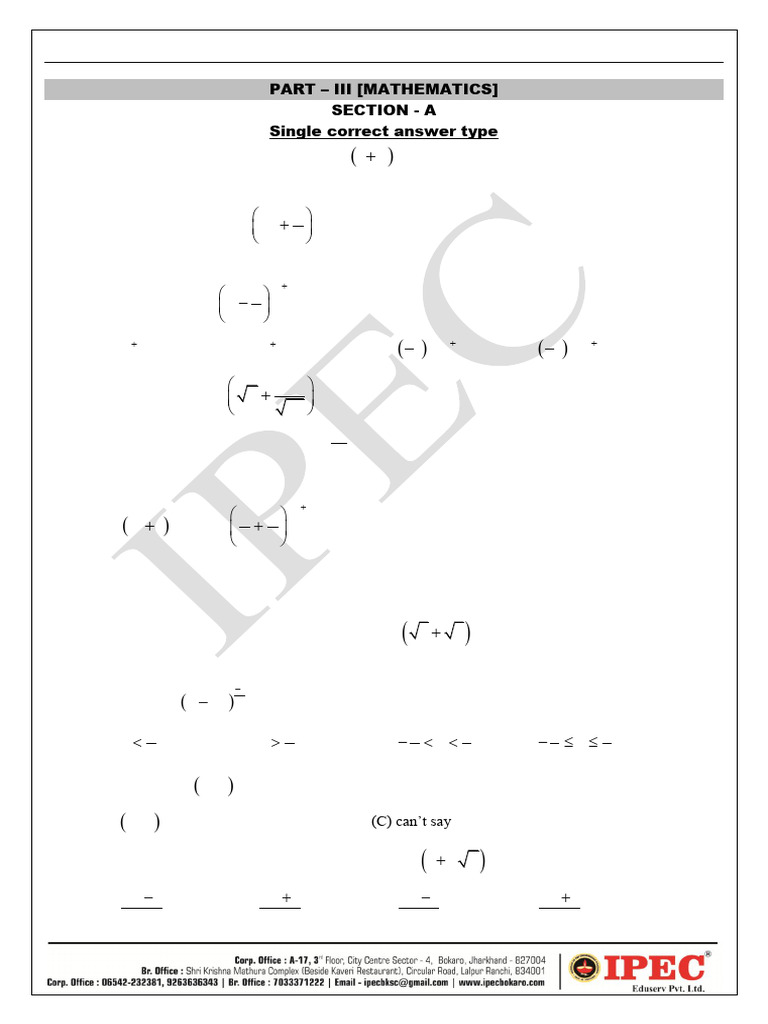 MATHS_IPFT-02 | PDF | Discrete Mathematics | Number Theory
