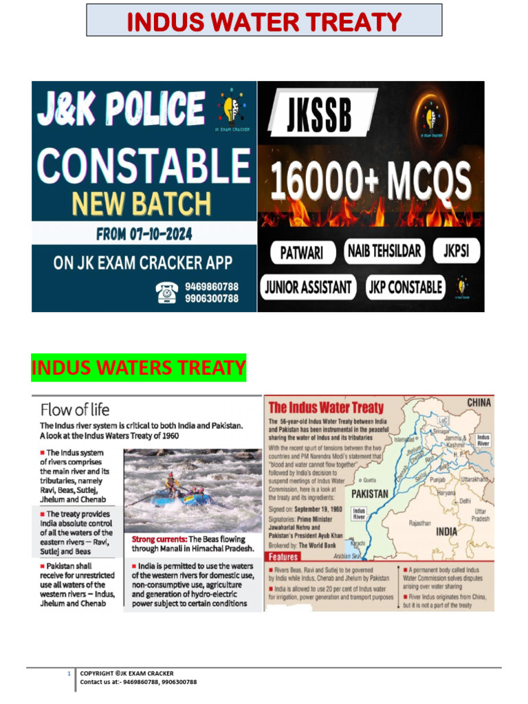 Indus Water Treaty - 44340508 - 2024 - 10 - 06 - 15 - 37 | PDF | Indus ...