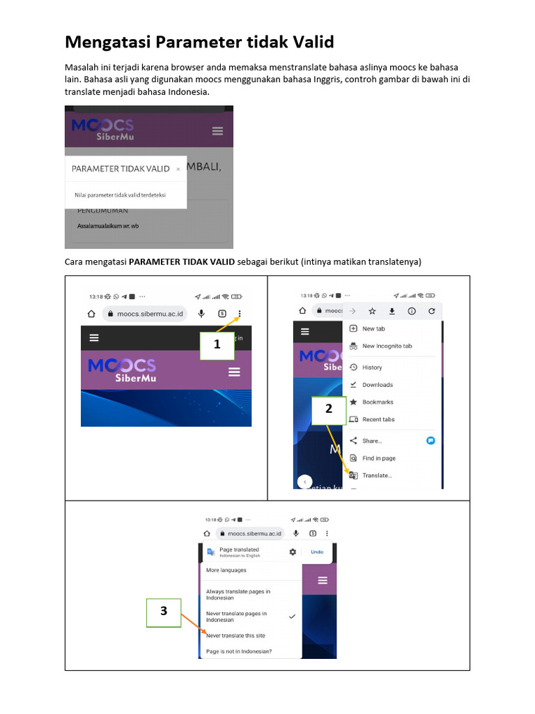 Mengatasi Parameter tidak Valid | PDF