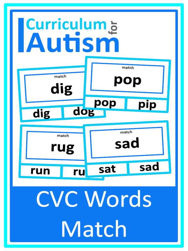 Cvc+Words+Match+Large+Print+Clip+Cards | PDF