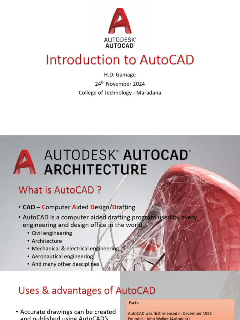 Introduction To AutoCAD PDF | PDF | Auto Cad | Icon (Computing)