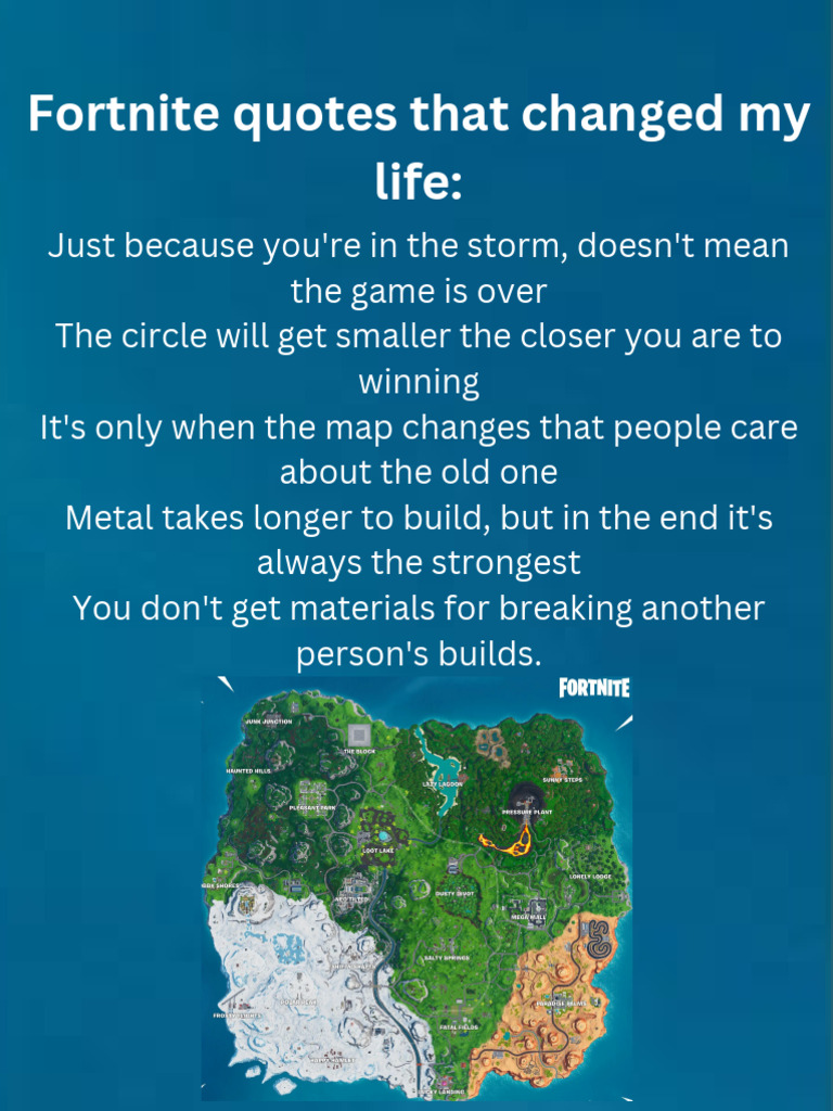 Life-Changing Fortnite Quotes | PDF