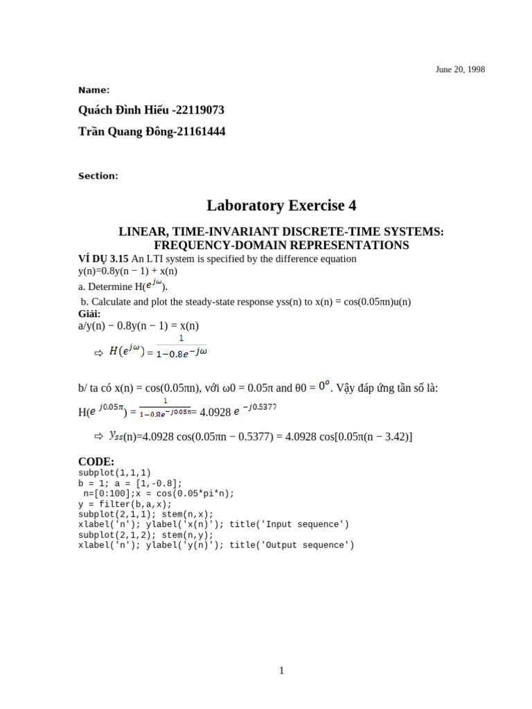 TS2 N5 TTDSP Buoi5 | PDF