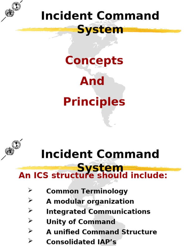ICS Concepts and Principles | PDF | Incident Command System | Business