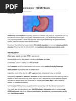 OSCE Checklist Spine Examination | PDF