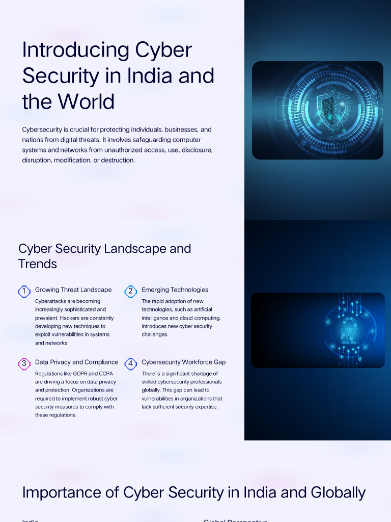 Introducing Cyber Security in India and The World | PDF