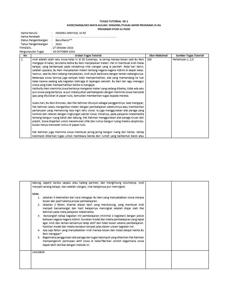 Tugas Ke 1 Tap | PDF