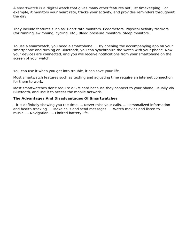 Smartwatch | PDF