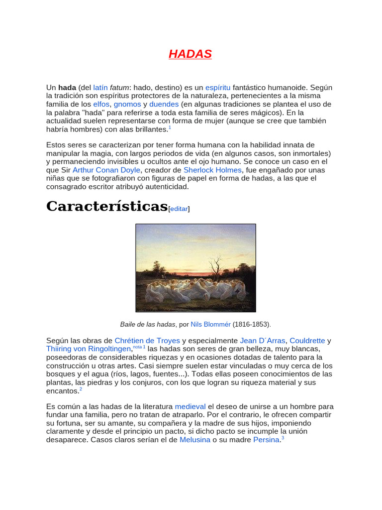 HADAS | PDF | Hadas | Folklore europeo