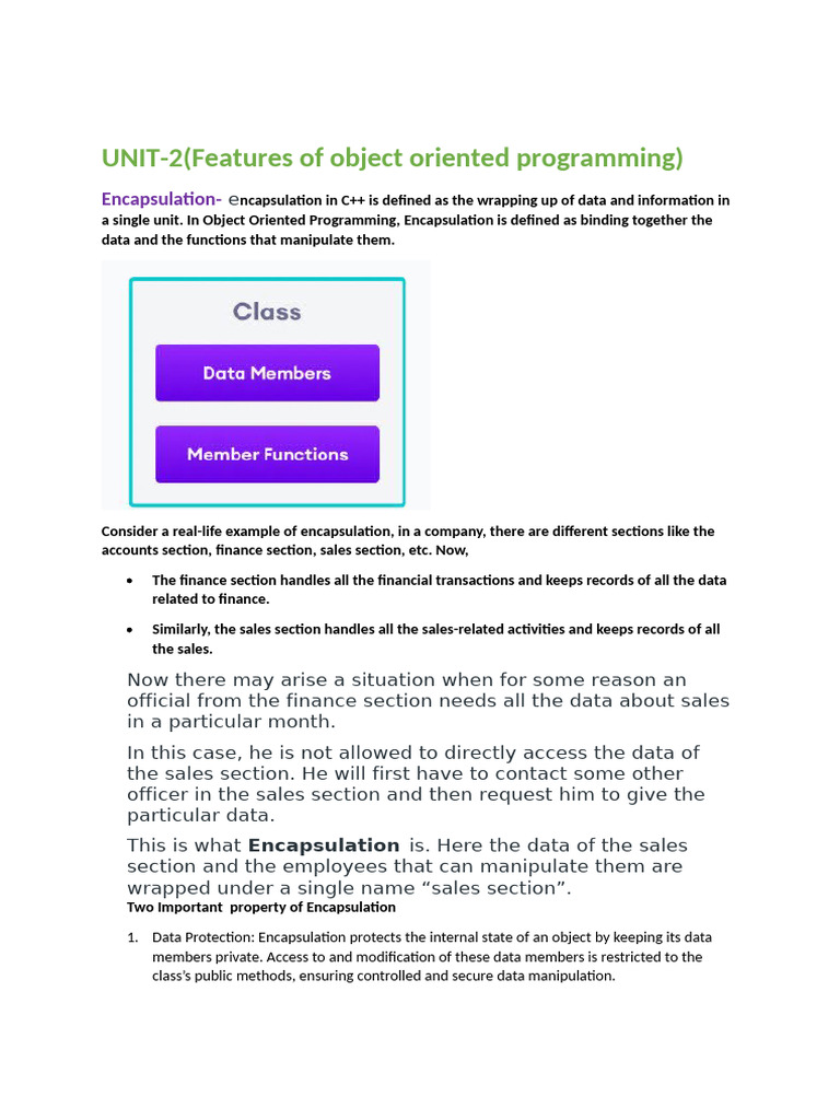 UNIT-2(OOPS) | PDF | Class (Computer Programming) | Inheritance (Object ... UNIT-2(OOPS) | PDF | Class (Computer Programming) | Inheritance (Object ...