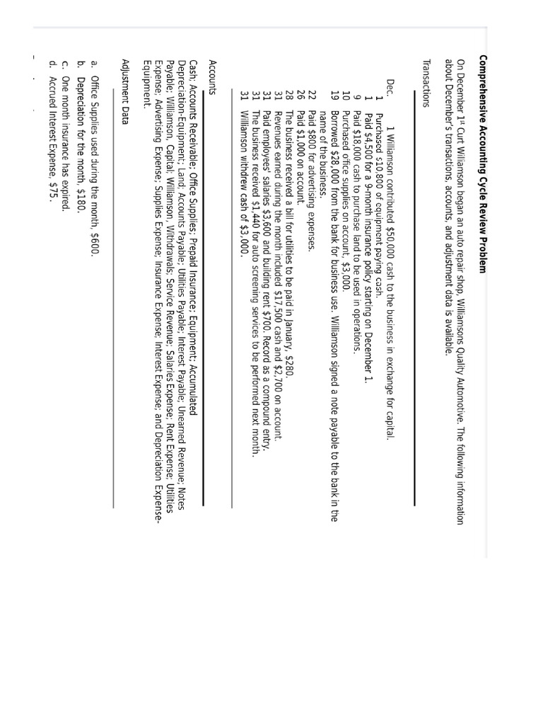 Accounting101 Practice Problem Pdf