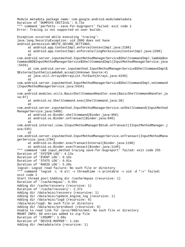 bugreport-lancelot_global-SP1A.210812.016-2024-02-22-15-35-41-dumpstate_log-32201 | PDF | Java ...
