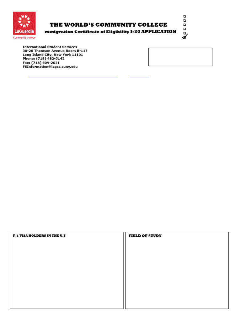 LGCC I-20-Application.. | PDF