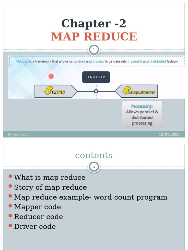 Chapter -4 MAP REDUCE | PDF | Map Reduce | Operating System Technology