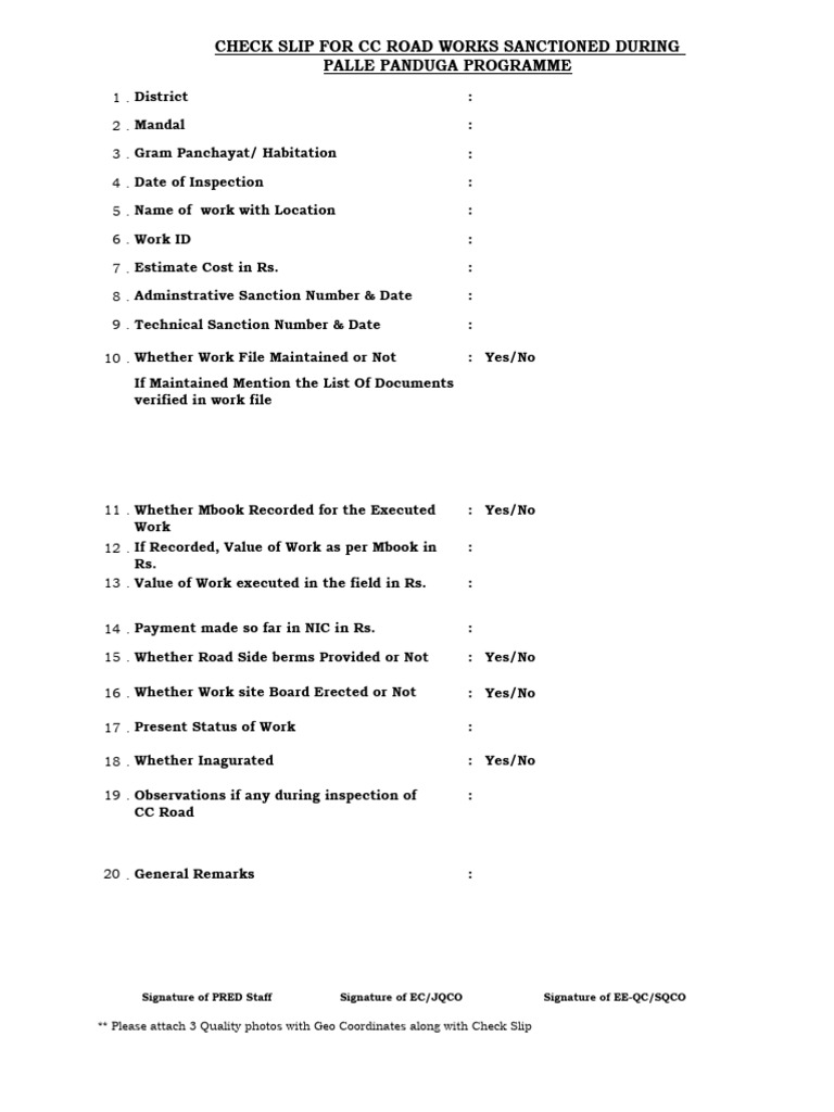 CHECK SLIP_CC ROAD_Palle panduga (1) | PDF