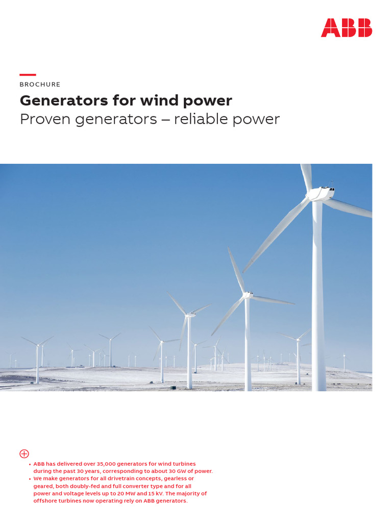 Generators For Wind Power Broch 9AKK105649 RevB en Lowres | PDF ...