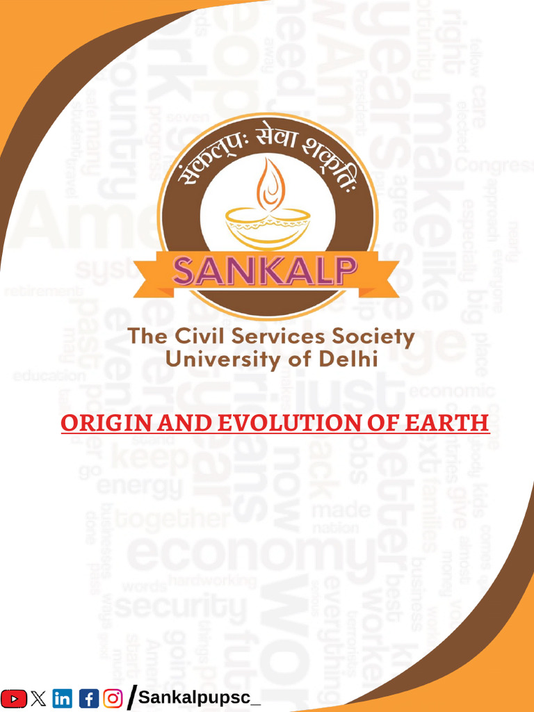 Origin and Evolution of Earth - 20241126 - 075259 - 0000 | PDF ...