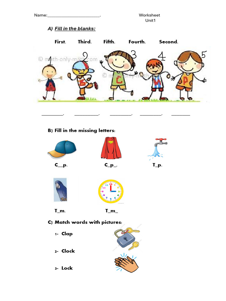 Worksheet 1 | PDF