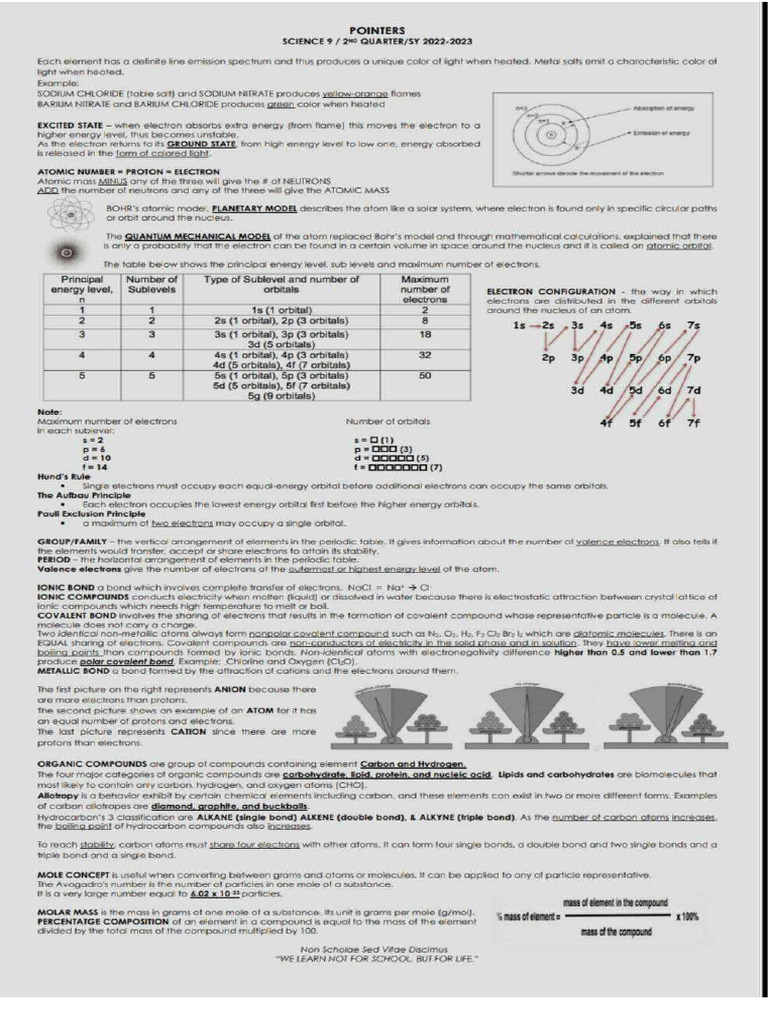 Science 9 Q2 Reviewer | PDF