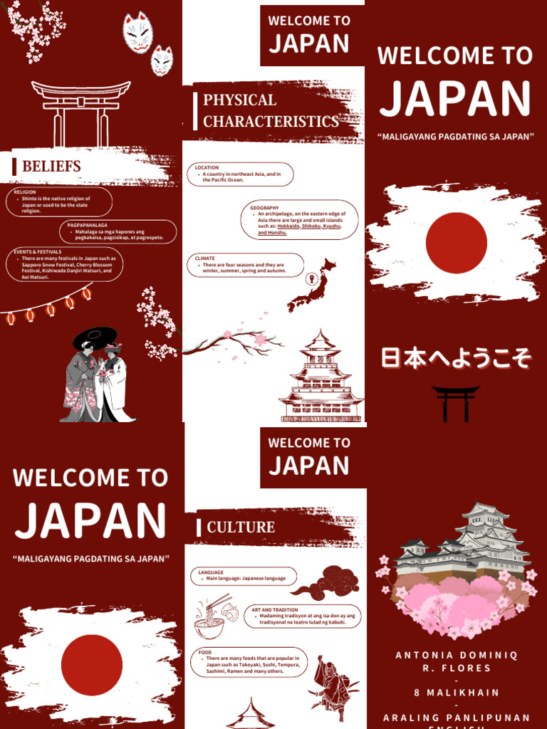 JAPAN'S Beliefs, Physical Characteristics, and Culture | PDF | Japan