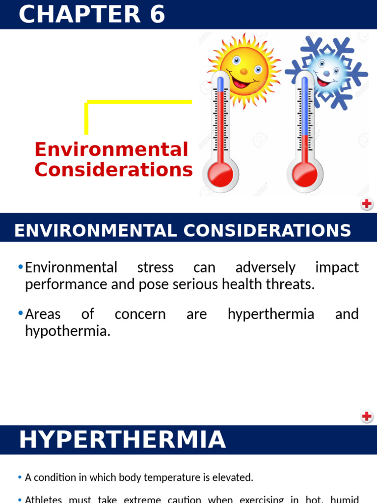 Chapter 6 Environmental Considerations | PDF | Hyperthermia | Dehydration