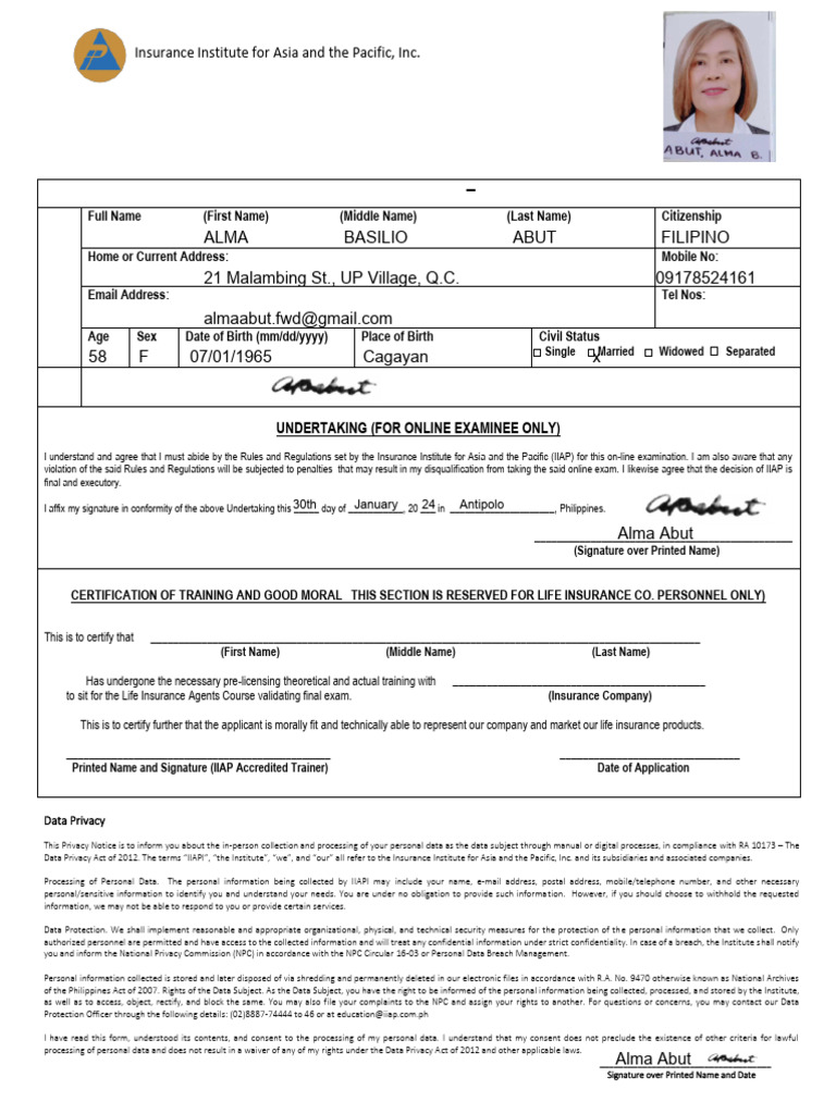 New Form 0930 (2024) (3) (1) | PDF | Privacy | Information Privacy