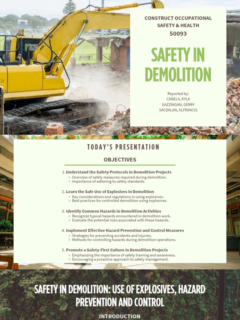 Safety in Demolition | PDF | Loader (Equipment) | Demolition
