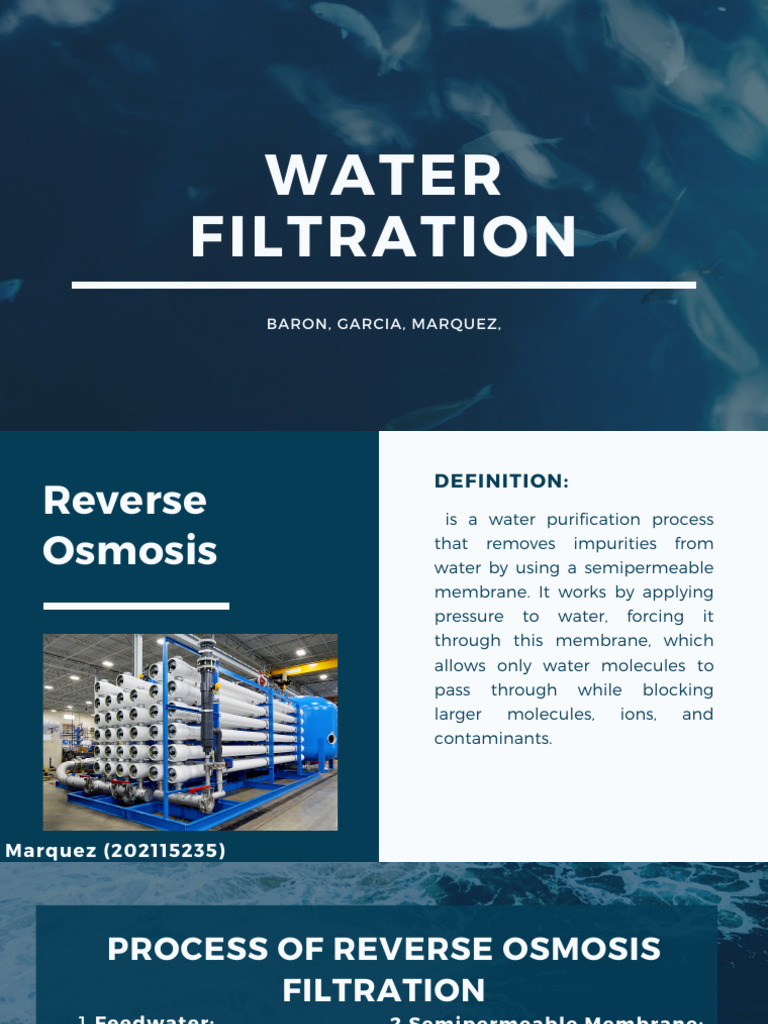 Blue Ocean Themed Wide Presentation | PDF | Water Purification | Water