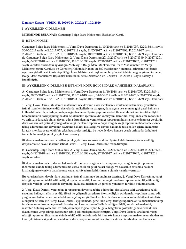 Okuma Daniştay - VTR | PDF