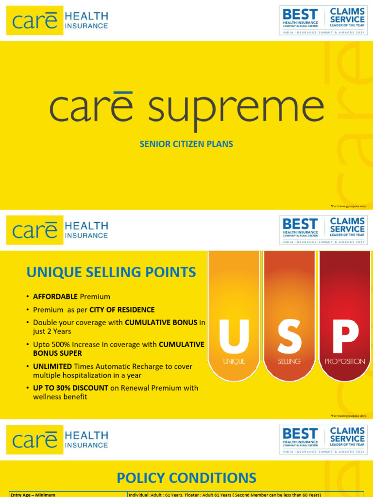 Care Supreme-Senior Citizen Updated | PDF | Health Sciences | Causes Of ...