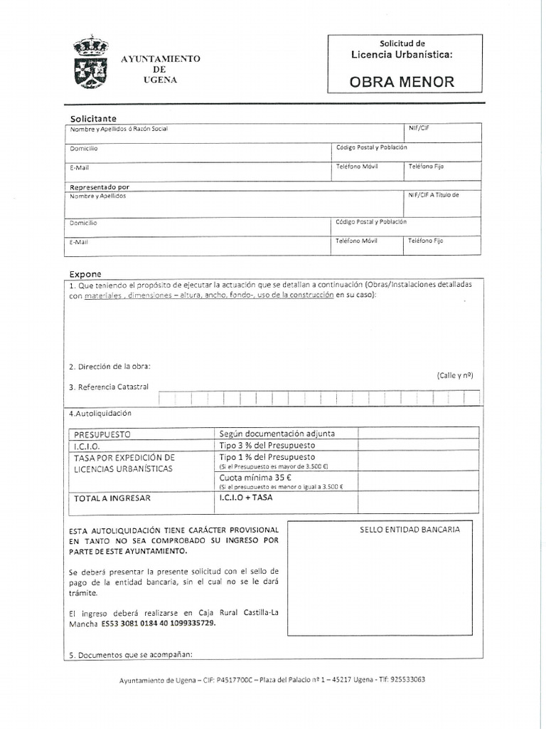 SOLICITUD-LICENCIA-OBRA-MENOR | PDF