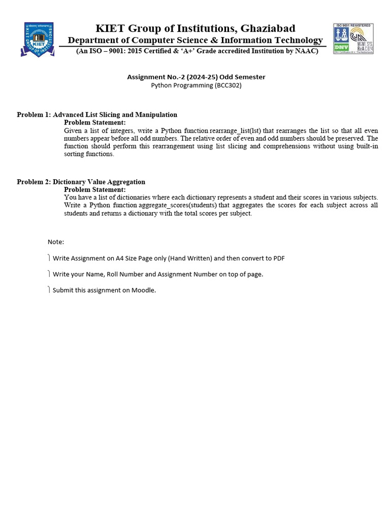 BCC302 Assignment 2 | PDF