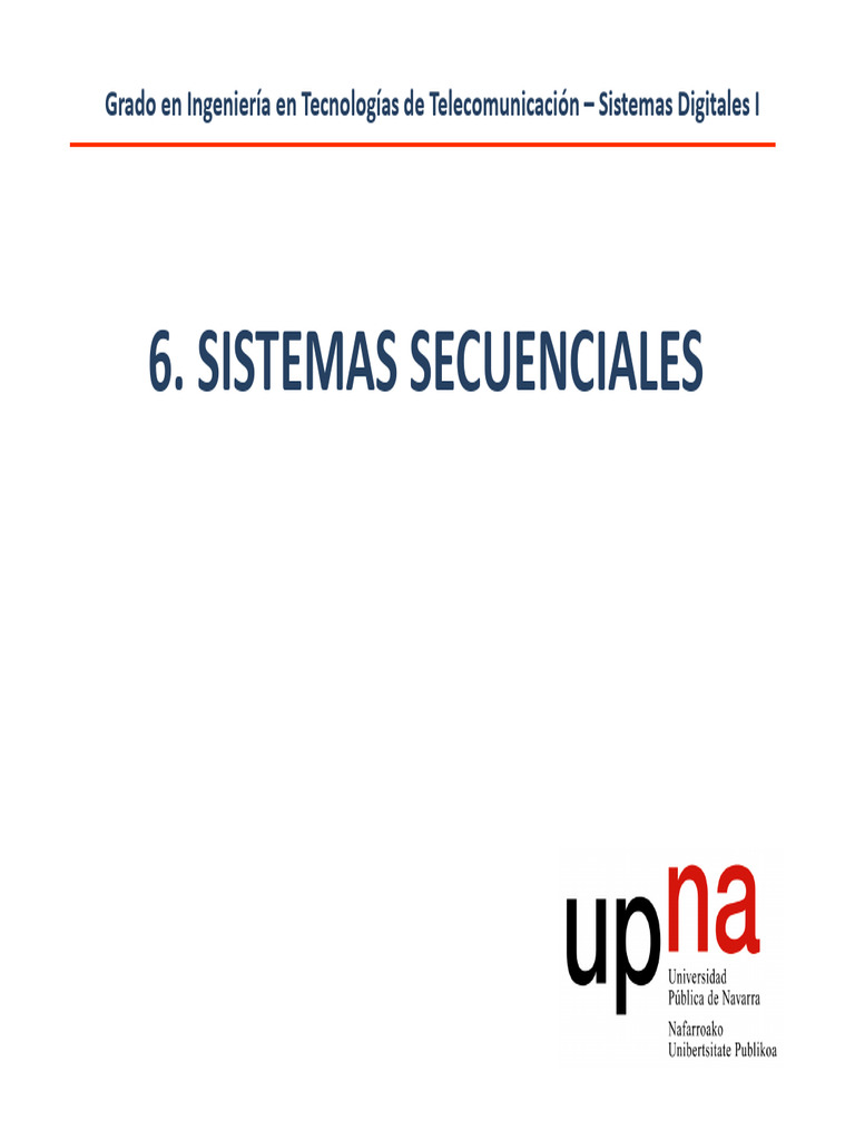 06 Circuitos Secuenciales | PDF | Ingeniería Informática | Electrónica