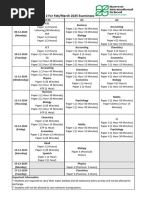 Updated CSEC Timetable 2025 | PDF