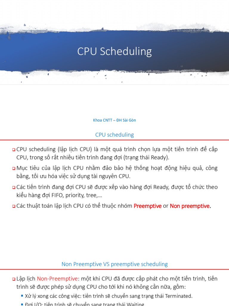 HDH_C04_CPUScheduling | PDF