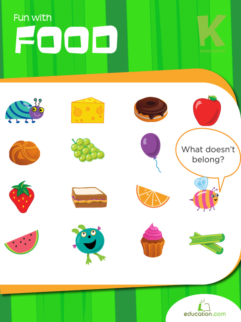 Fun With Food Workbook | PDF | Foods