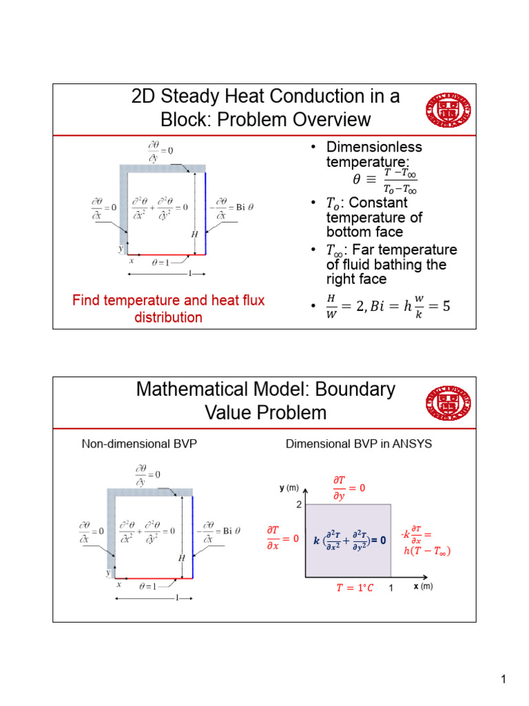 Handout 2d Conduction Withoutnotes Pdf Finite Element Method Algorithms 7580