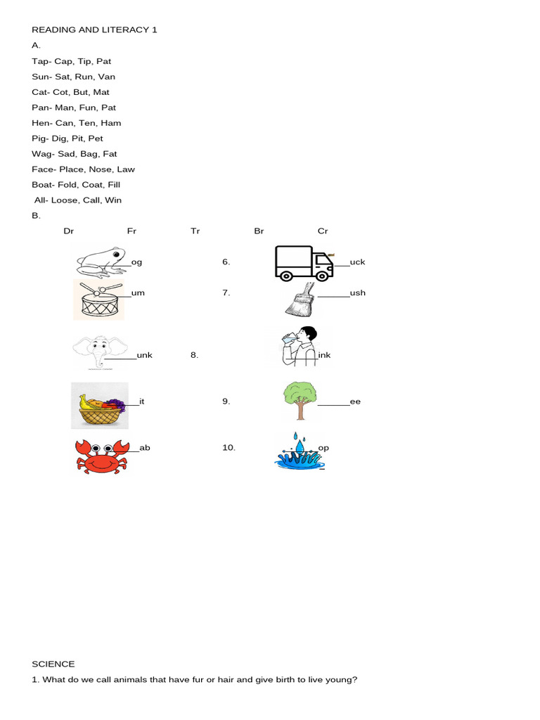 Grade 1 Reviewer | PDF