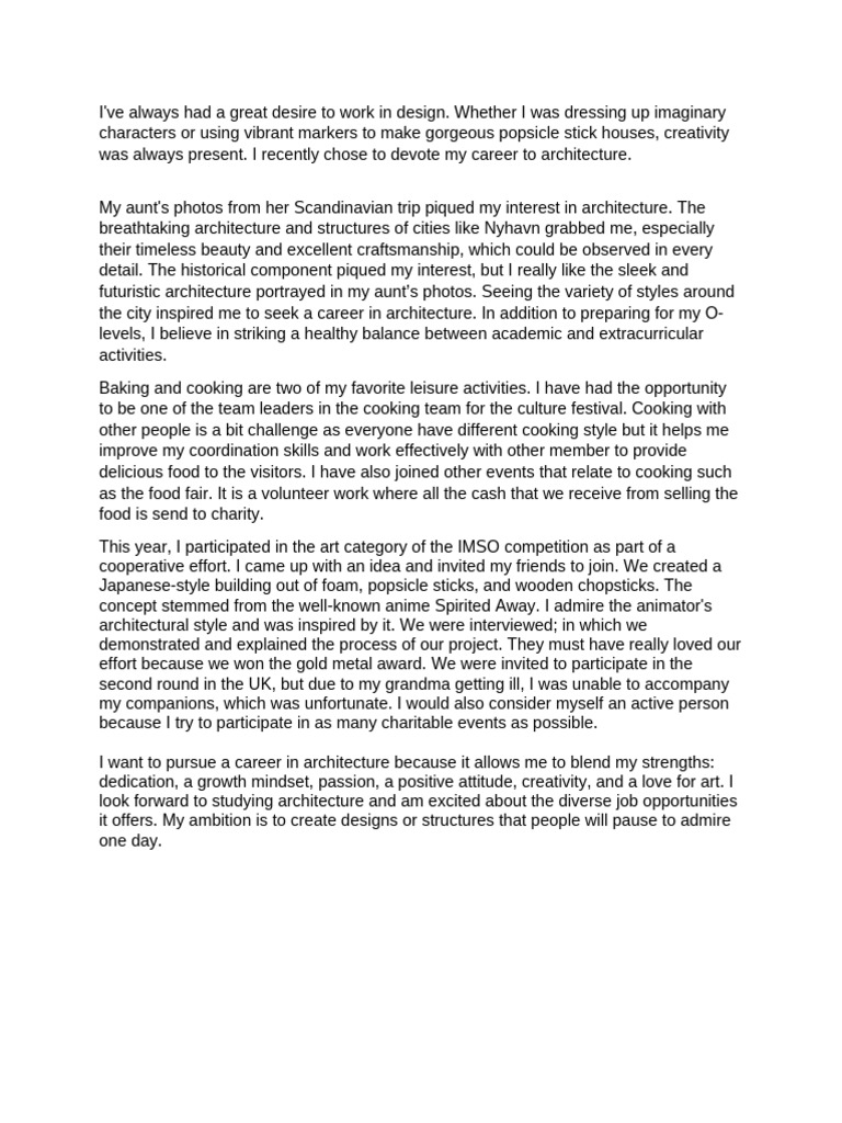 Personal Statement | PDF