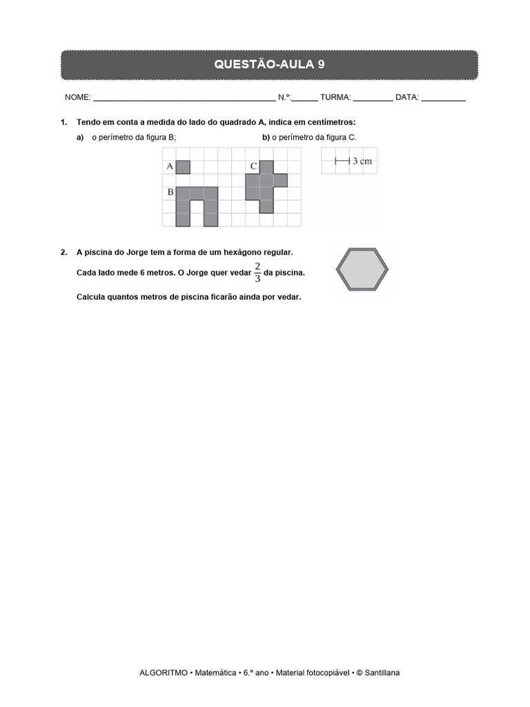 SANTILLANA_MAT6_QuestoesAula_09 | PDF