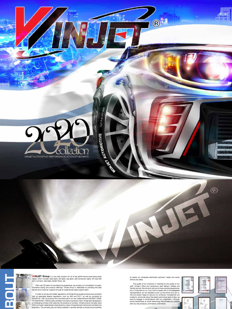 2020-Winjet II Catalog | PDF | Automotive Industry | Motor Vehicle