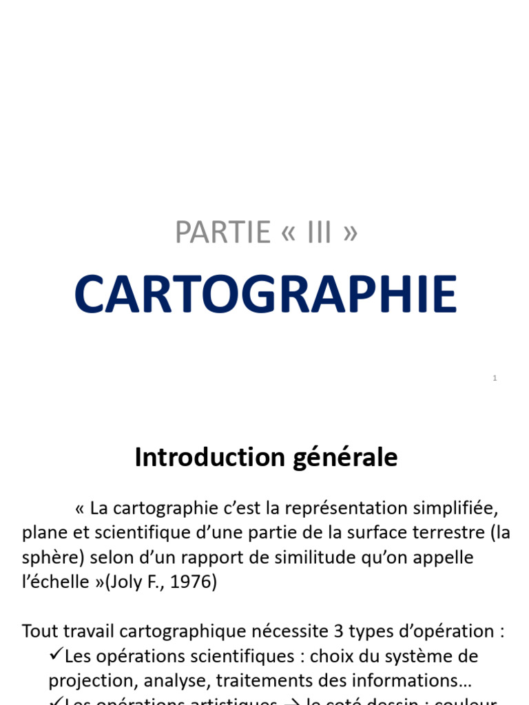 Fondements de la Cartographie Moderne | PDF | Cartographie | Topographie