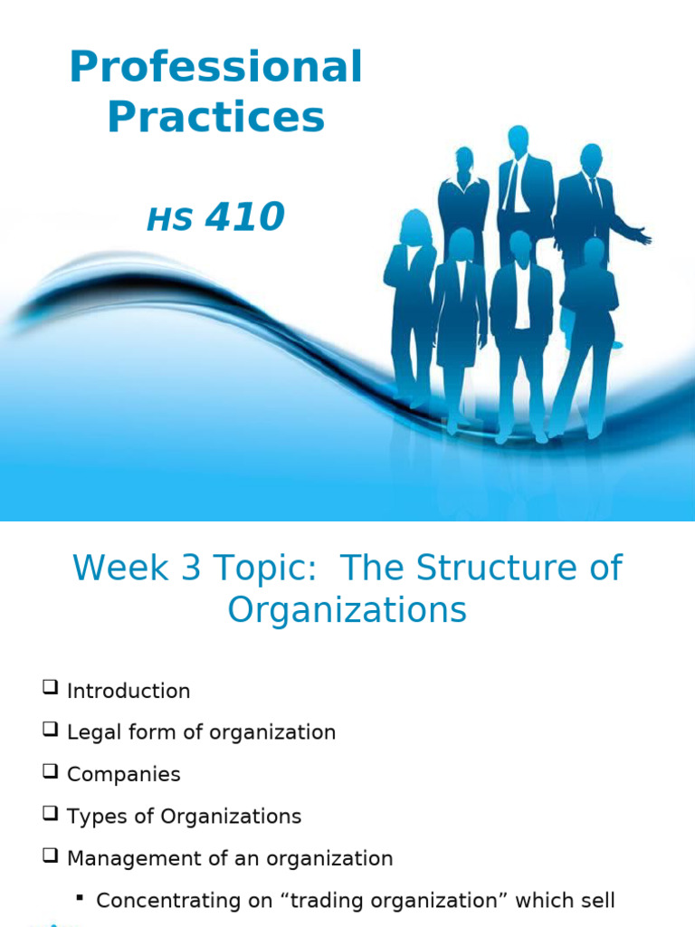 CHP-2 Week 3 (The Structure of An Organization) | PDF | Sole ...