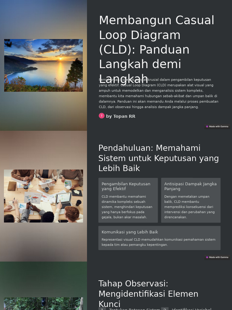 Panduan Membuat Causal Loop Diagram | PDF