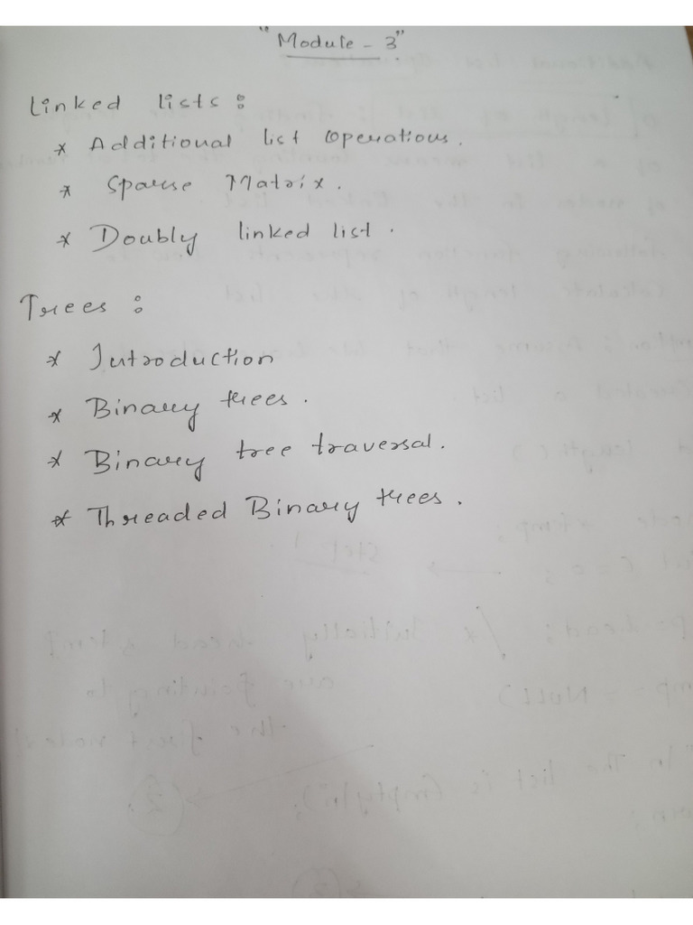Data Structure Module 3 Prof Syeda Shafia | PDF
