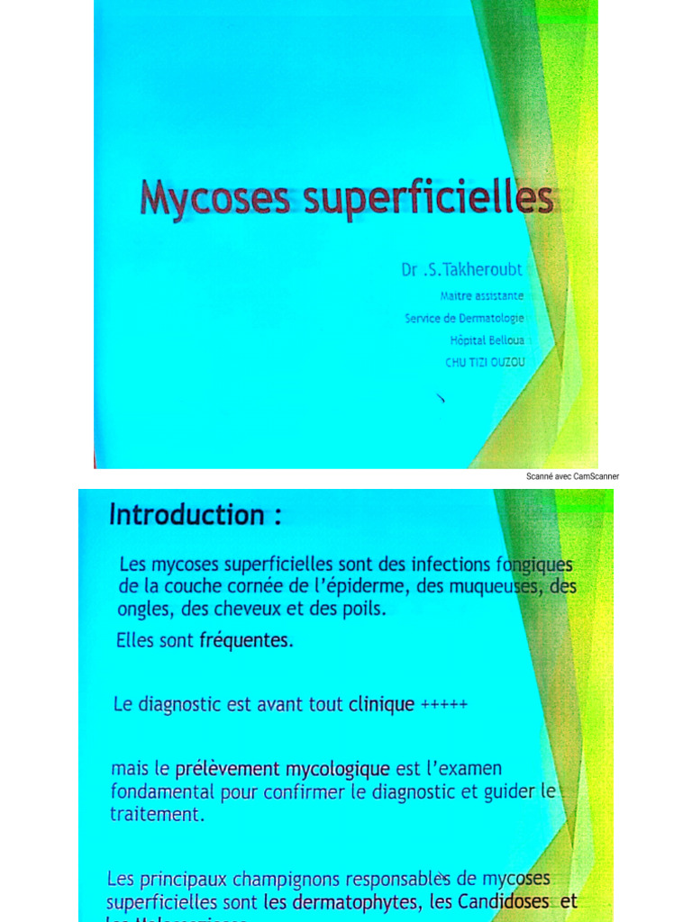 Mycoses Superficielles | PDF